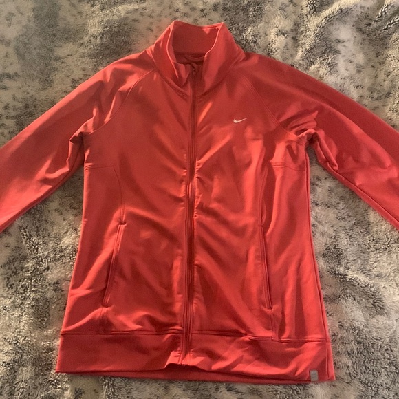 Nike | Tops | Nike Medium Pink Dryfit Jacket | Poshmark